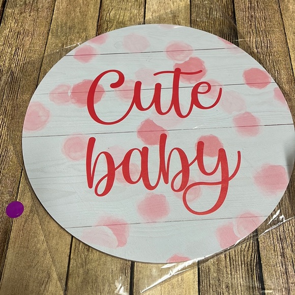 Ugtell | Accents | 5for Pink Cute Baby Room Sign Decorative 11 Gender ...